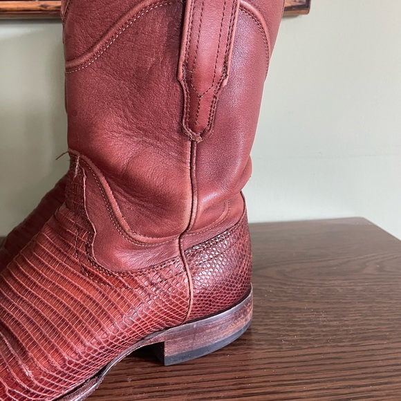 Tecovas | Shoes | Vintage Lizard Skin Roper Boots | Poshmark